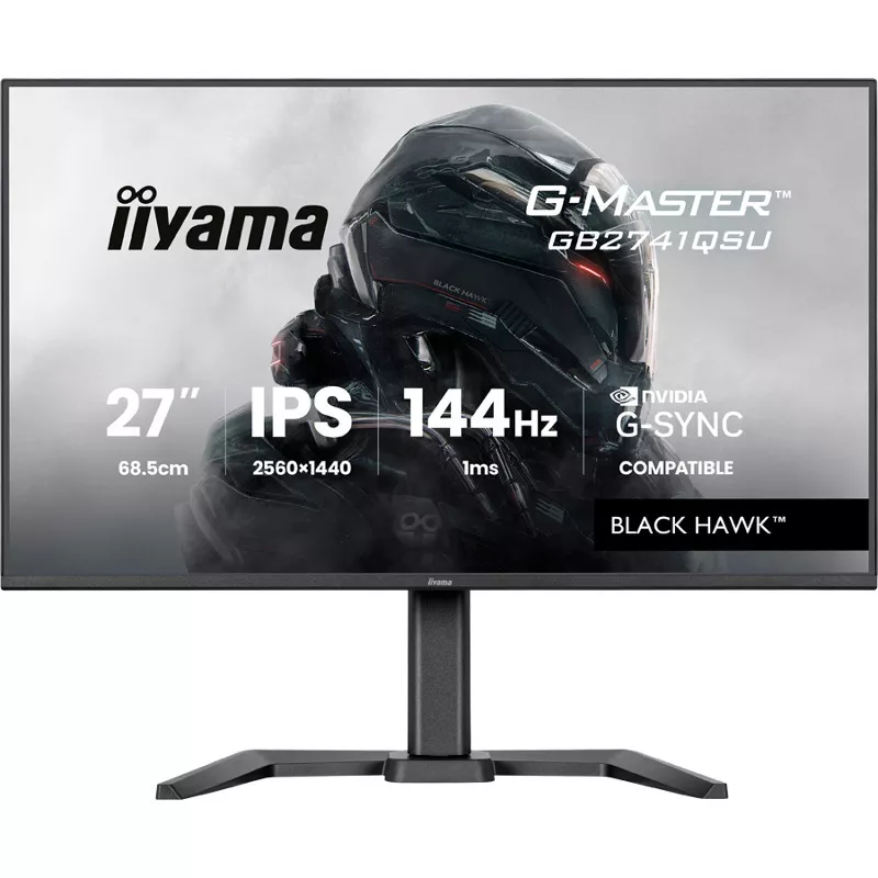 27″ IPS Gaming, G-Master Black Hawk, G-SYNC Compatible, 2560×1440 144Hz, 300cd/m2, HDMI,