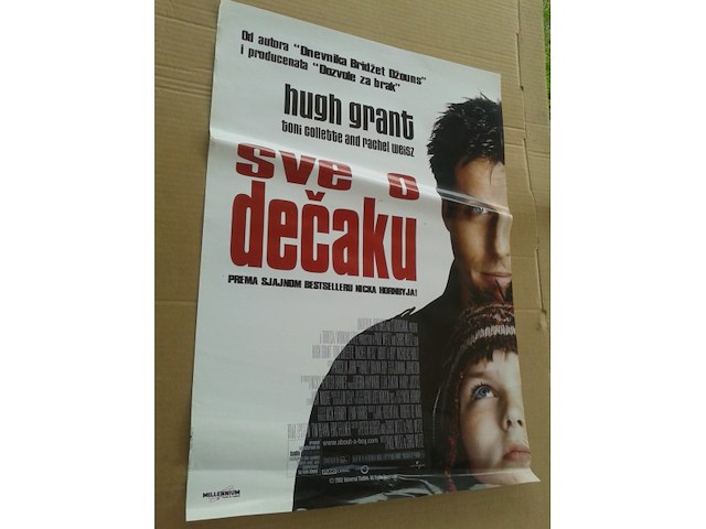 SVE O DEČAKU - HUGH GRANT - Filmski plakat