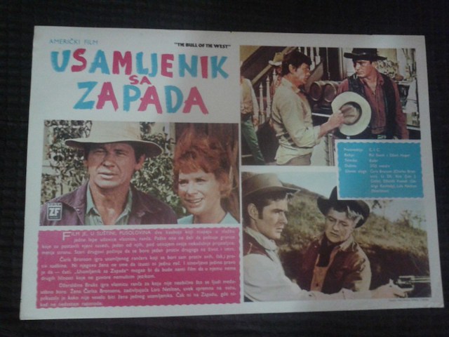 FILMSKI PLAKAT - USAMLJENIK SA ZAPADA