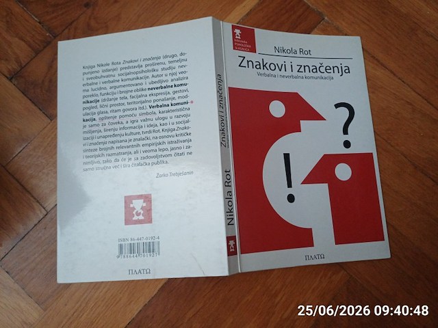 NIKOLA ROT, ZNAKOVI I ZNAČENJA, VERBALNA I NEVERBALNA