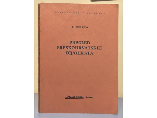 PREGLED SRPSKOHRVATSKIH DIJALEKATA Asim Peco