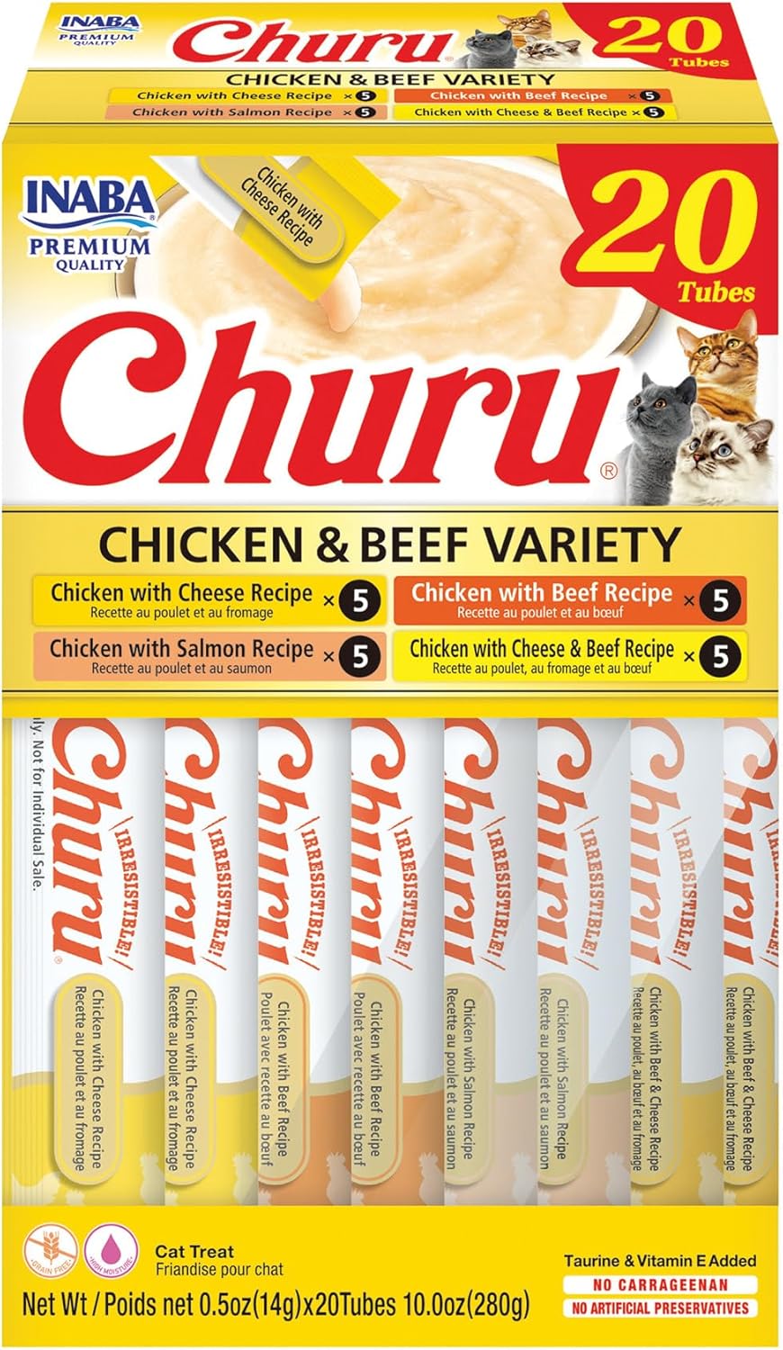 INABA Cat CHURU Multipack Chicken/Beef 20P