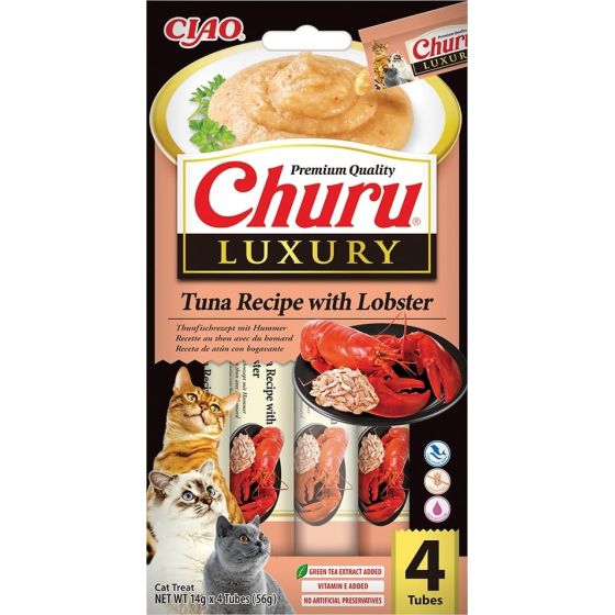 INABA Cat CHURU LUXURY Tuna Recipe with Lobster