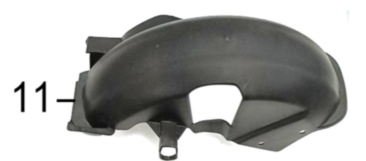 BLATOBRAN ZADNJI ZA MOTOR CRNA 20155202201602 FORZA OCR