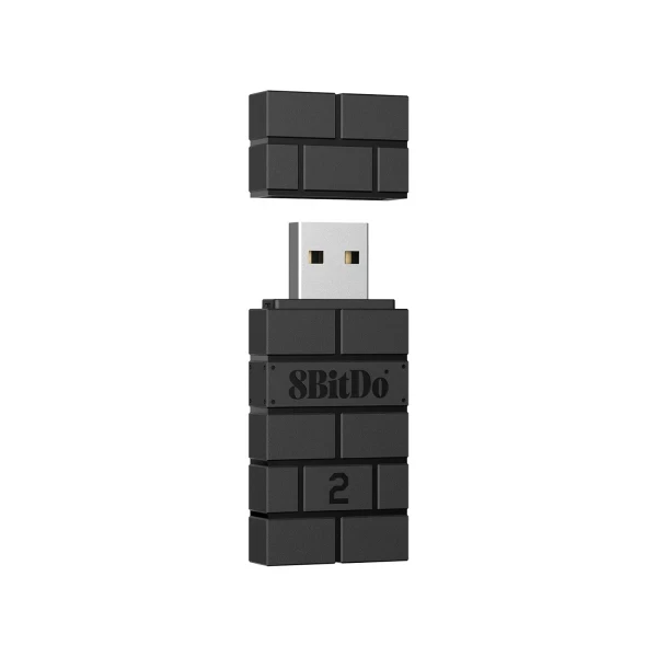 Univerzalni gamepad adapter 8BitDo USB Wireless Adapter 2 PCPSMacXboxSwitchAndroid black