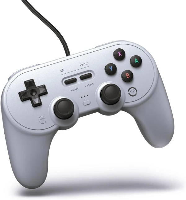 Gamepad 8BitDo Pro 2 BT 2.4Ghz Multi platform Vibracija Hall Effect TMR Gray