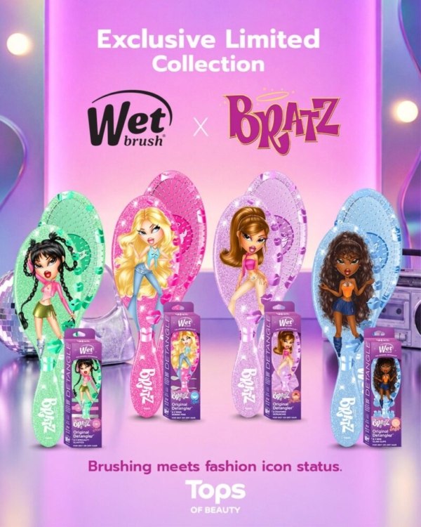 Wet Brush Bratz Sasha – Plava + 4 male štipaljkice