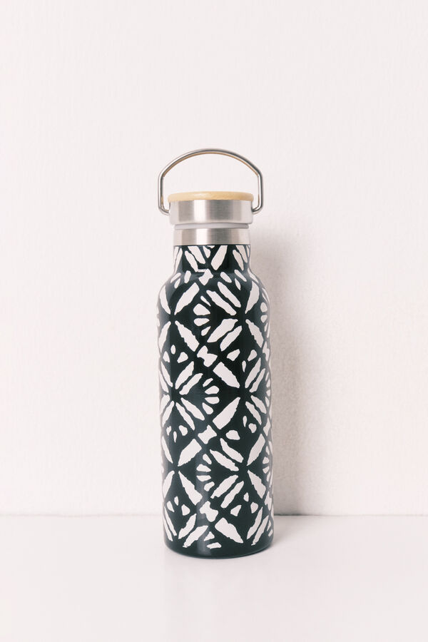 Flasche aus Edelstahl mit geometrischem Print