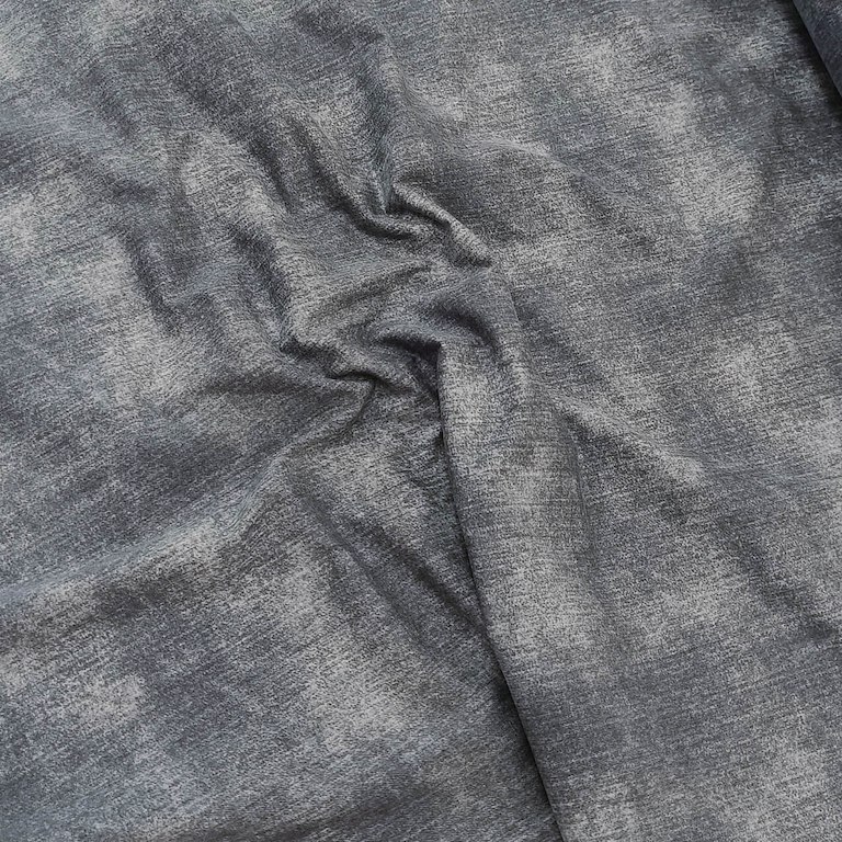 Premijum pamuk žersej ispran efekat štampe jeans boja