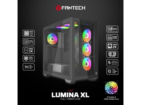 FANTECH Kućište Gaming CG87 Lumina XL crno