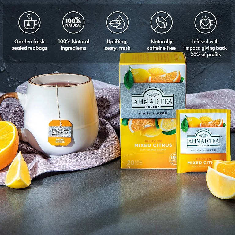 ČAJ MEŠAVINA CITRUS AHMAD TEA 20 KESICA