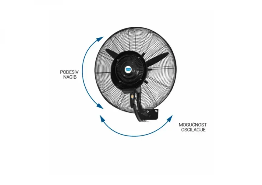 EL VENTILATOR ZIDNI SA RASPRSIVACEM MSF2608C