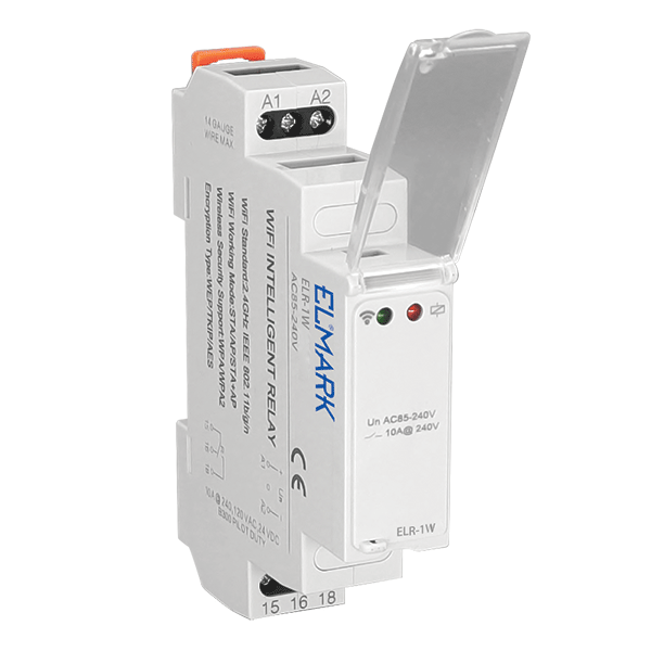 ELR-1W WI-FI RELAY BUILT ANTENNA 10A 85-240V AC/DC