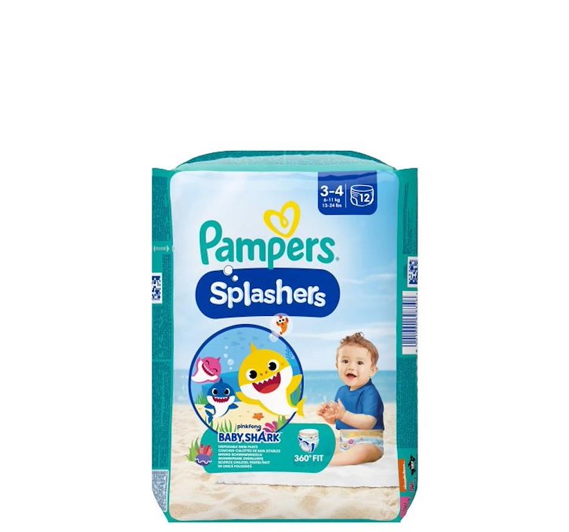 PAMPERS GAĆICE SPLASHERS 3 MIDI 12KOM