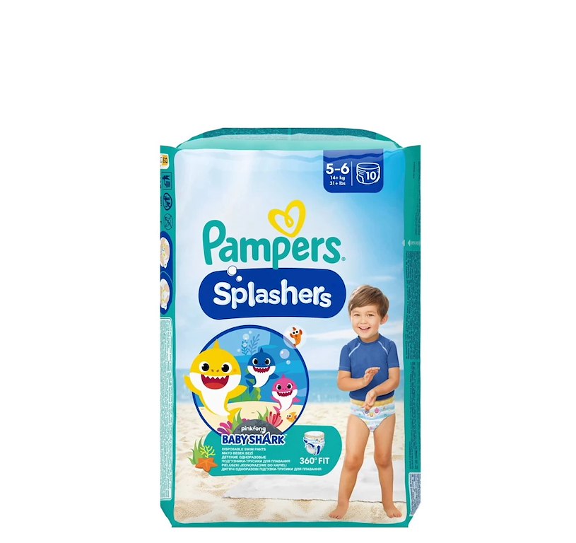PAMPERS GAĆICE SPLASHERS 5 JUNIOR 10KOM