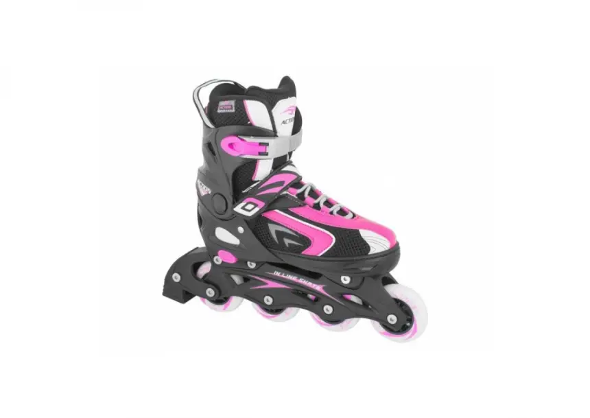 Roler pw126b roza crni pvc šina abec5 vel.xs (29-32)