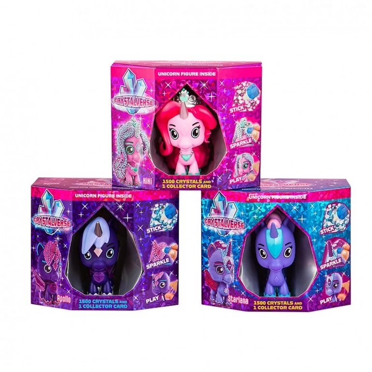 CRYSTALVERSE KREATIVNI SET JEDNOROG 11 CM