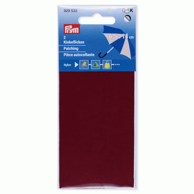 Zakrpe Nylon 6,5x14cm vino crena