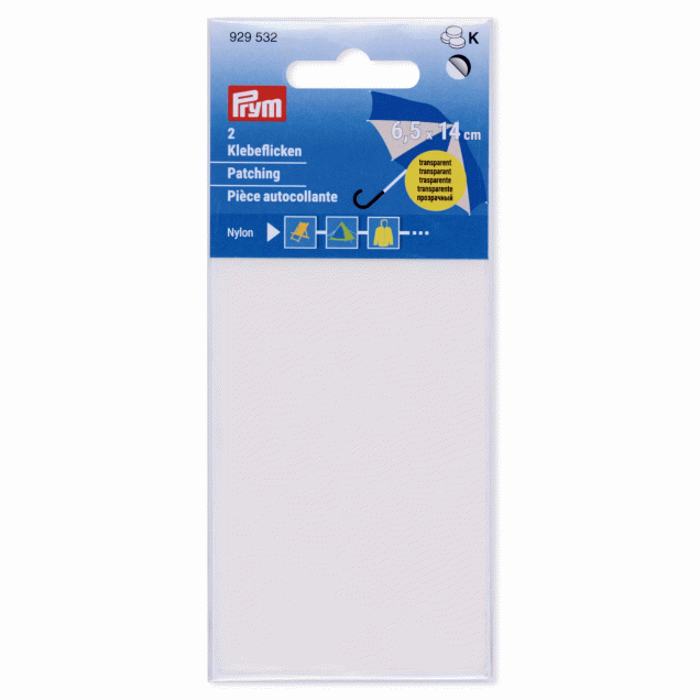 Zakrpa Nylon 6,5x14cm transparentna