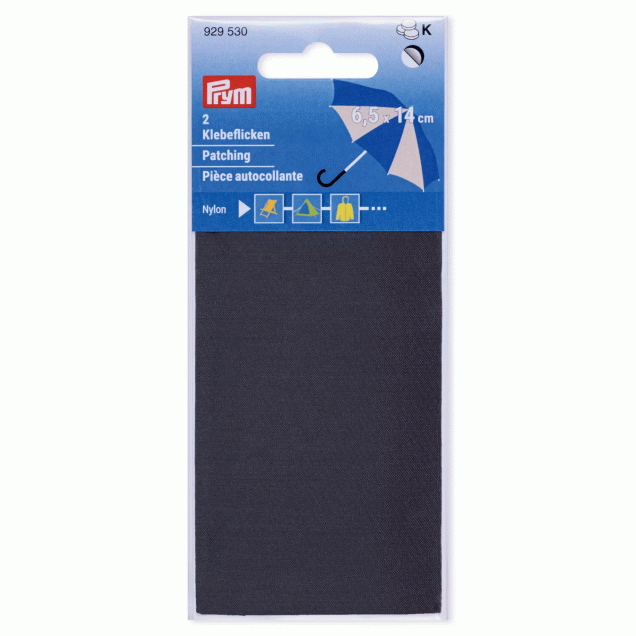 Zakrpa Nylon 6,5x14 cm anthracite