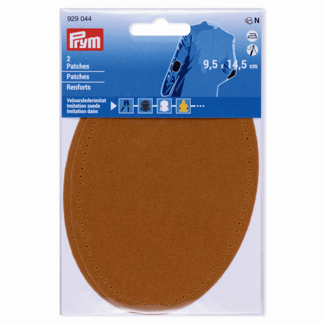 Zakrpe velur-imitacija kože 10x14 camel