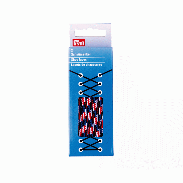 Pertle okrugle Outdoor 5mm 120cm plave/crvene/bele