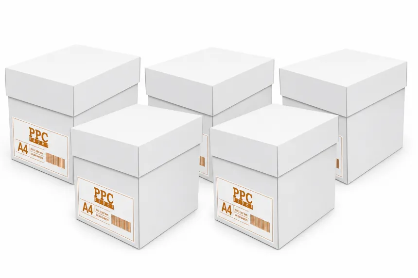 PAPIR PPC A4 75gr Fotokopir papir - 5 KUTIJA - 25 Riseva - 12.500 listova