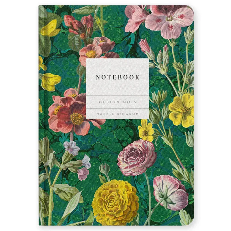 Notes A5 MARBLE BOTANICAL HARDBACK