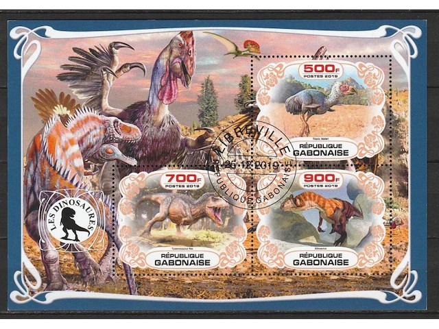 Gabon - 2019 - Dinosaurusi