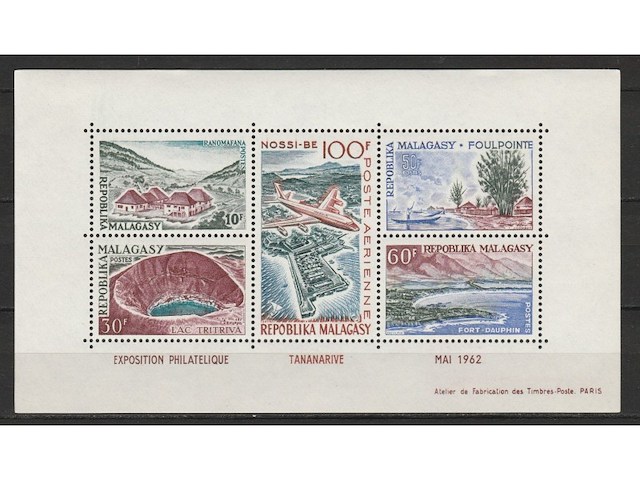 Madagaskar - Filatelistička izložba Tananarive 1962