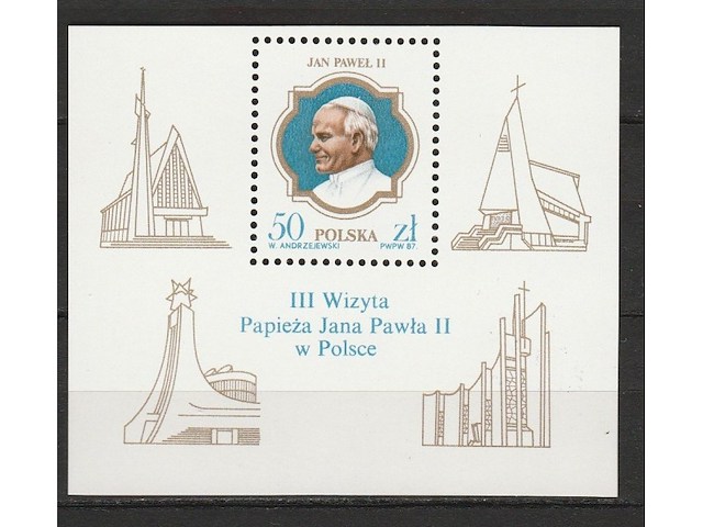 Poland, Poljska - 1987 - Pope John Paul II