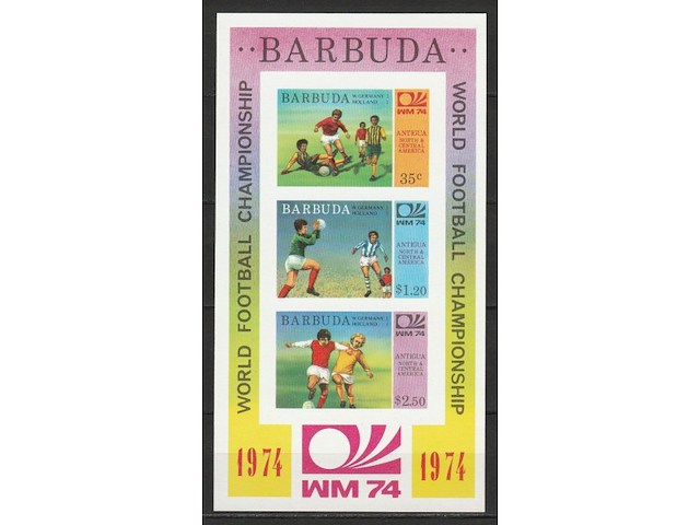 Barbuda - Svetsko prvenstvo u fudbalu Nemačka 1974 ⚽