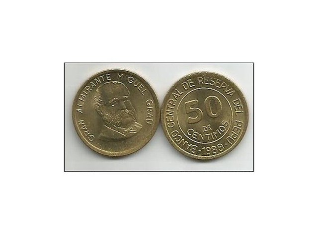 Peru 50 centimos 1988. UNC/AUNC