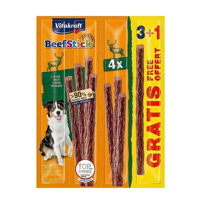 Vitakraft Beef Stick poslastica za pse Divljač 3+1 gratis 48g