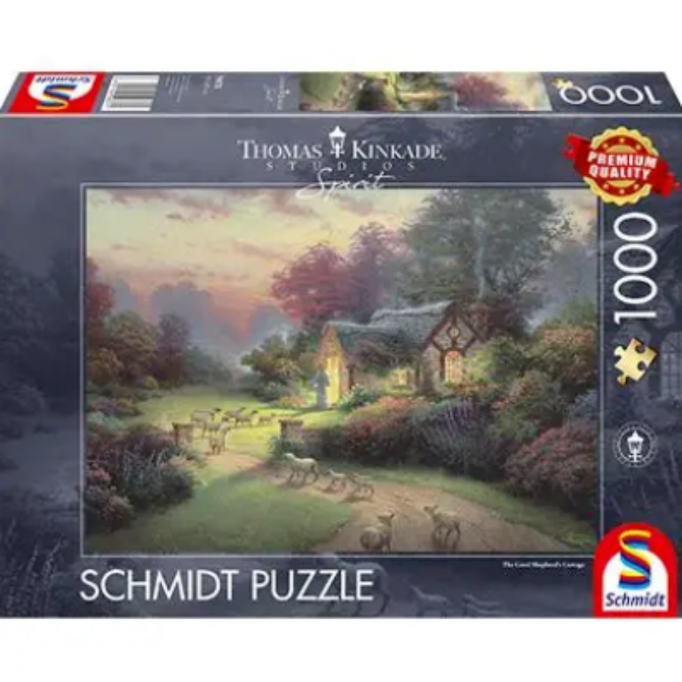 Puzla - Schmidt, Thomas Kinkade, Disney, The Good Shepherd‘s cottage, 1000pcs