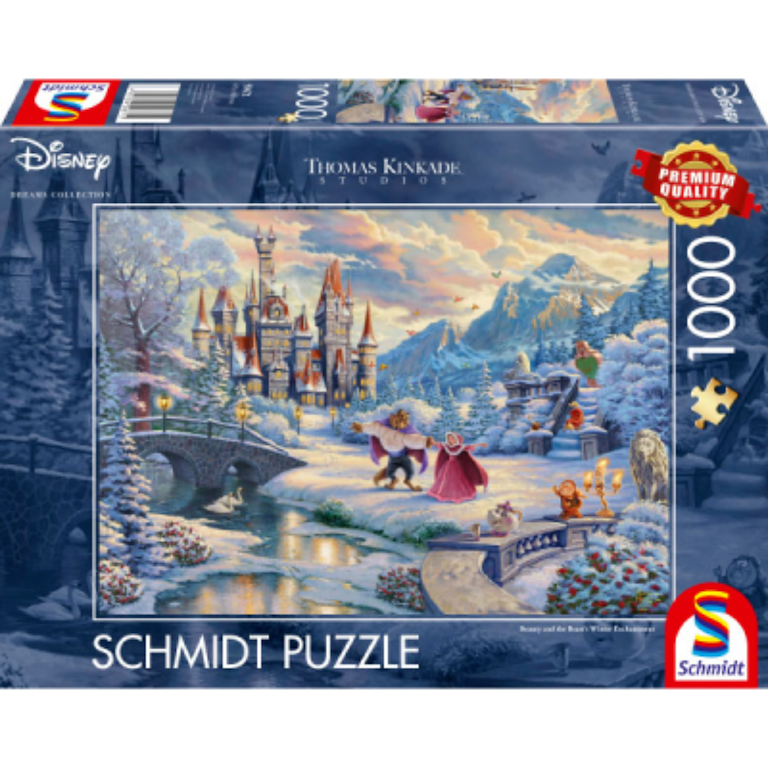 Puzla - Schmidt, Thomas Kinkade Disney Beauty and the Beast Magical Winter Evening, 1000pcs