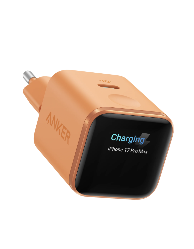 Anker Nano 45W Smart Display Charger Orange
