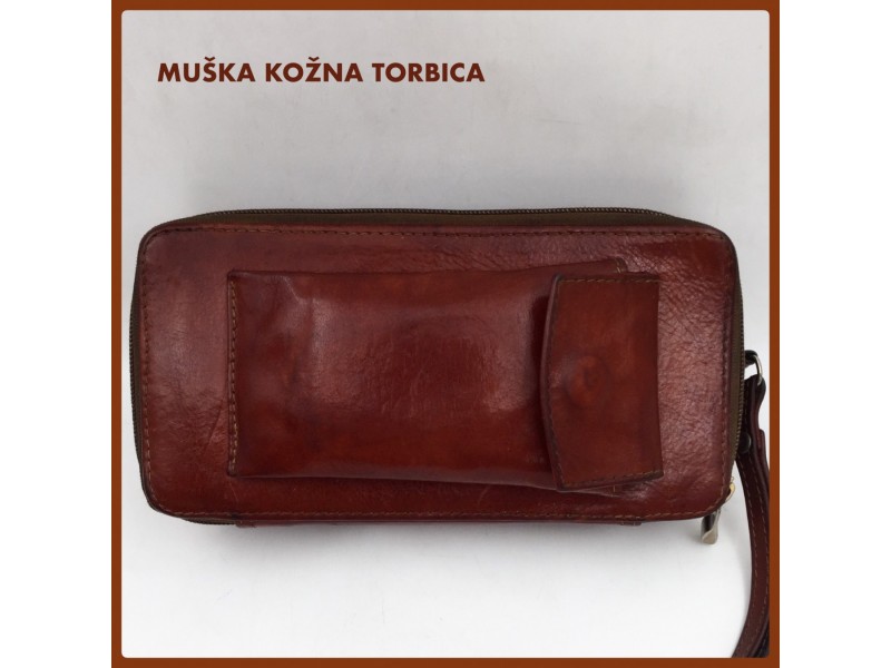 MUŠKA KOŽNA TORBICA Sa ORGANIZEROM