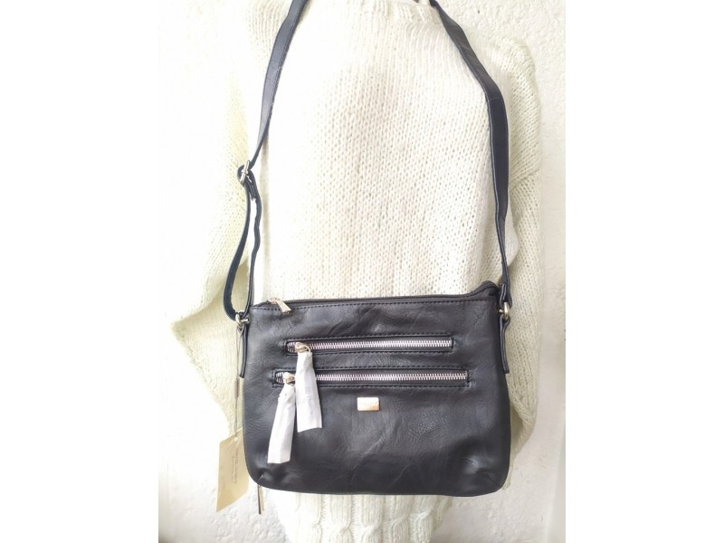 DAVID JONES Crossbody Tašna - Crna * Novo!