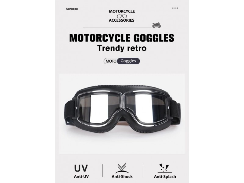 Motociklističke naočare retro moto naočare + poklon