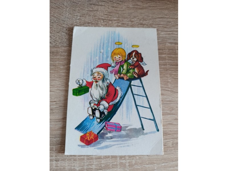 Vintage razglednica novogodisnja putovala