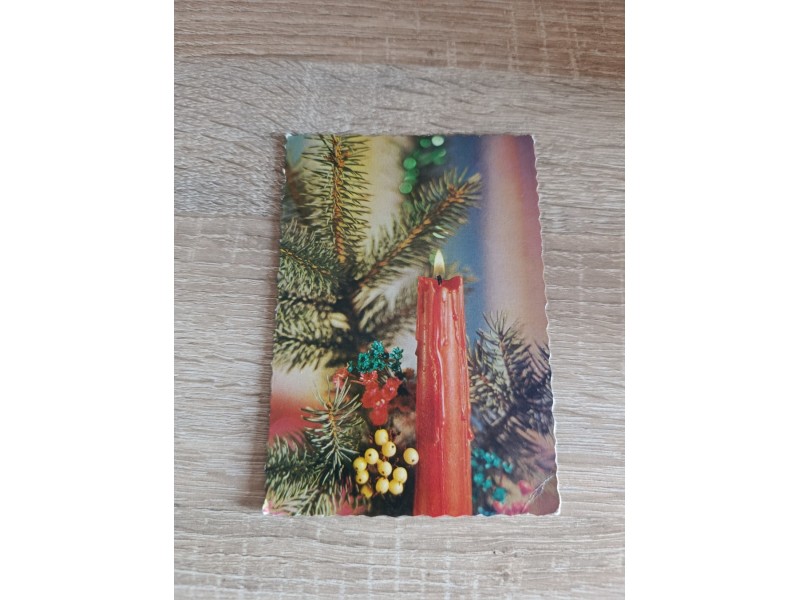 Vintage razglednica novogodisnja putovala