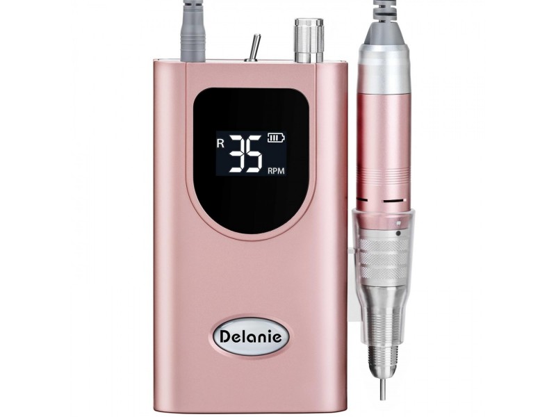 Delanie električna turpija za nokte 35000 RPM – Pink