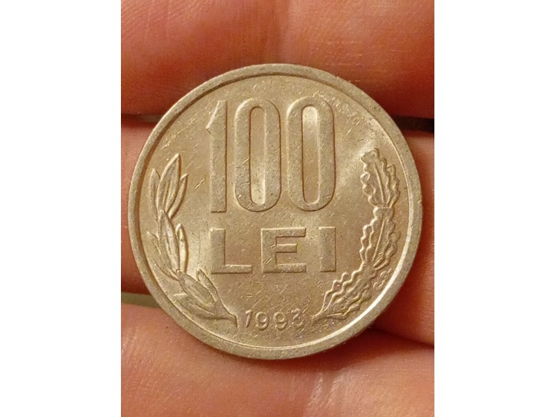 100 lei 1993g. Lepa kovanica