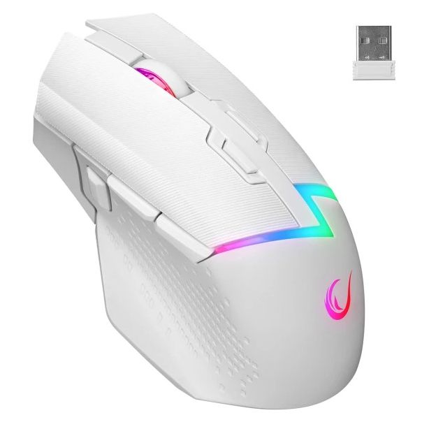 RAMPAGE Miš Wireless gaming DROP M3 V2 beli 42562