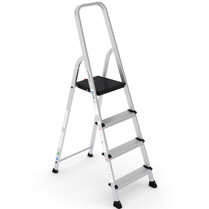 Merdevine 3+1 stepenika – aluminijumske