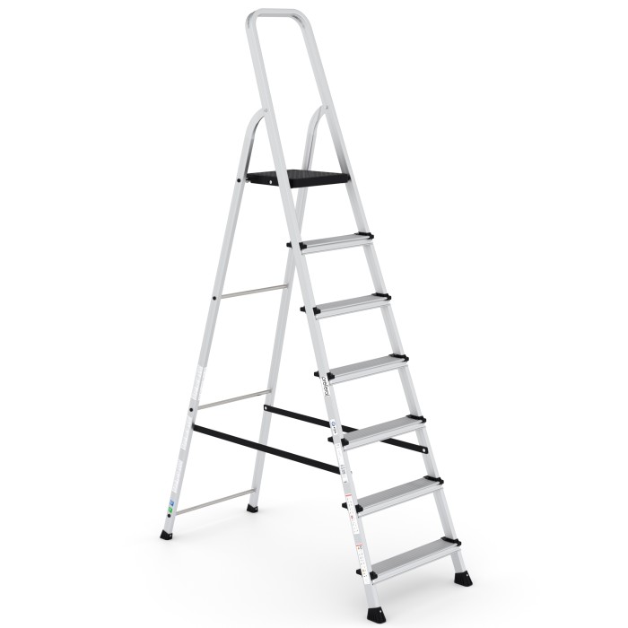 Merdevine 6+1 stepenika – aluminijumske
