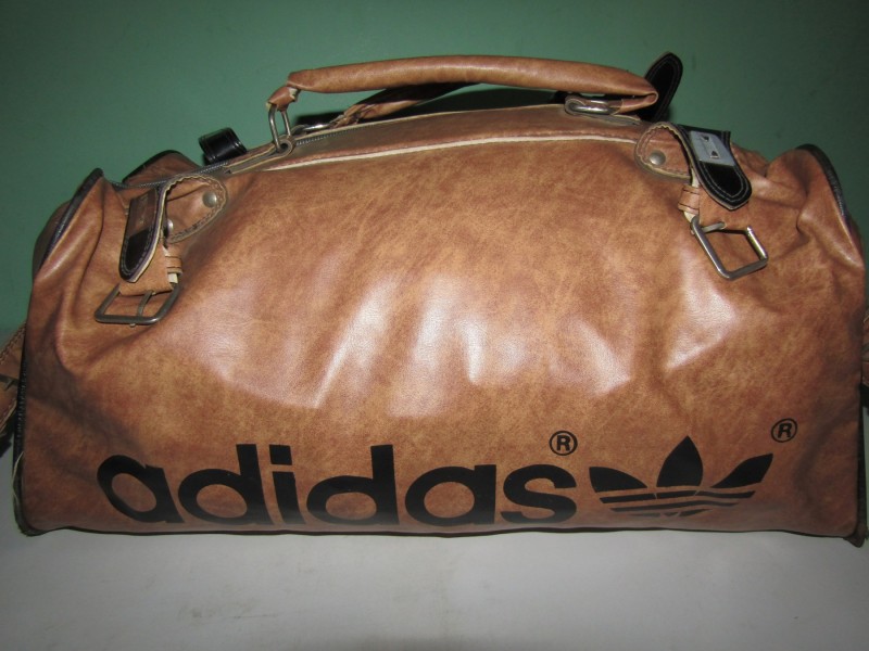 Adidas made in Yugoslavia kožna putna torba vintage