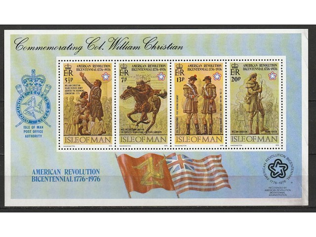 Isle of Man - 1976 - 200.god. Američke revolucije