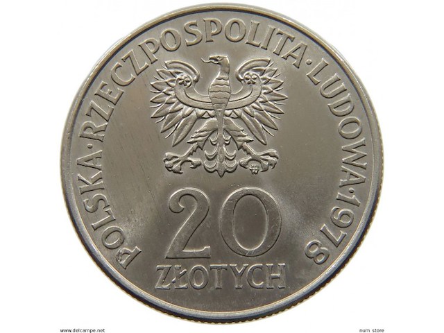 Poljska 20 zlota 1978